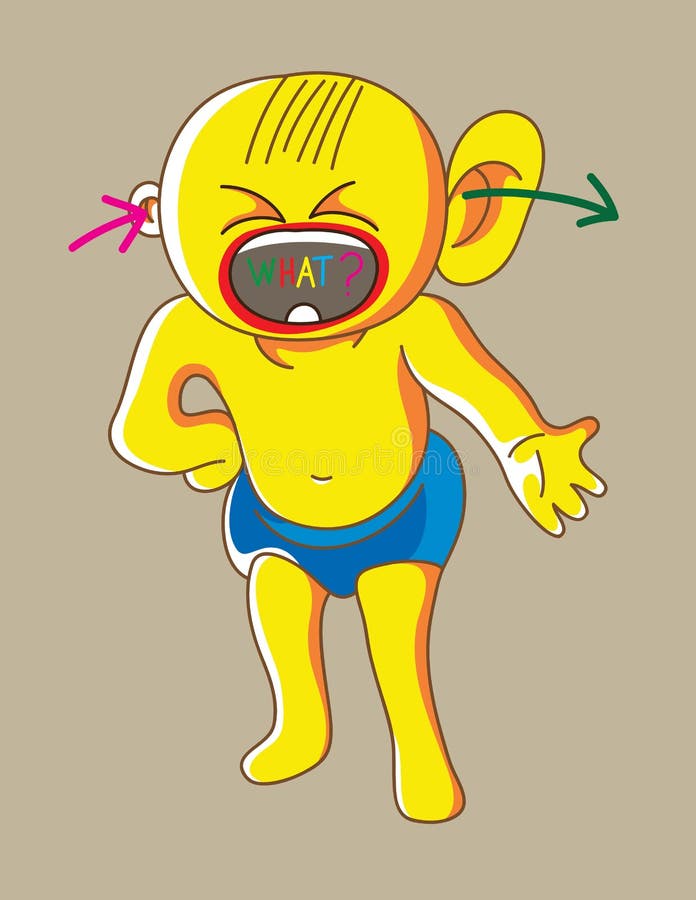 Angry Baby stock vector. Illustration of symbol, cartoon - 56751918