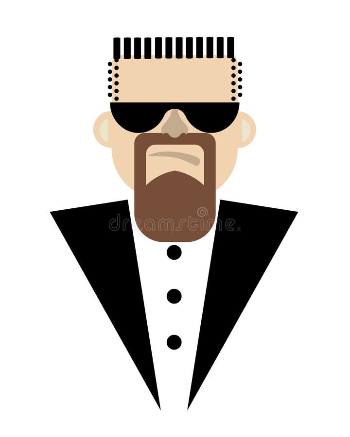 Angry bad guy stock illustration. Illustration of security - 109092664