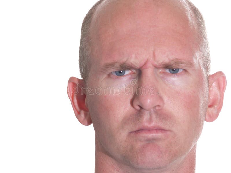 The Angry Bald Guy 2 Royalty Free Stock Images - Image: 975339
