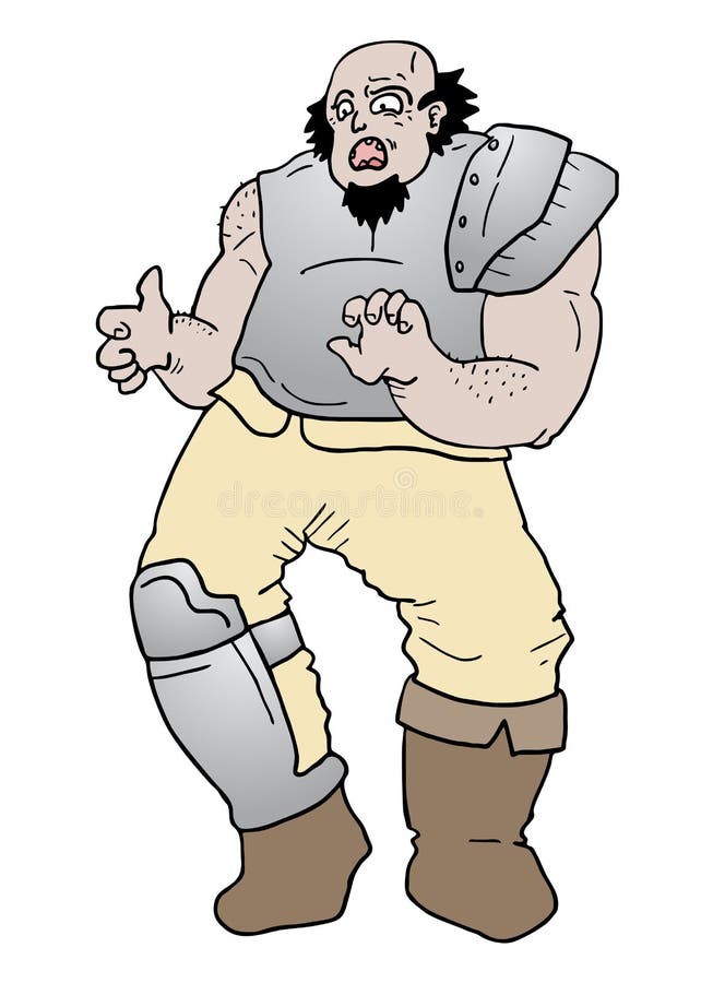 Angry barbarian stock vector. Illustration of medieval - 48819239