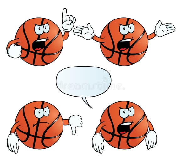 Angry basketball set stock vector. Illustration of face - 29696780