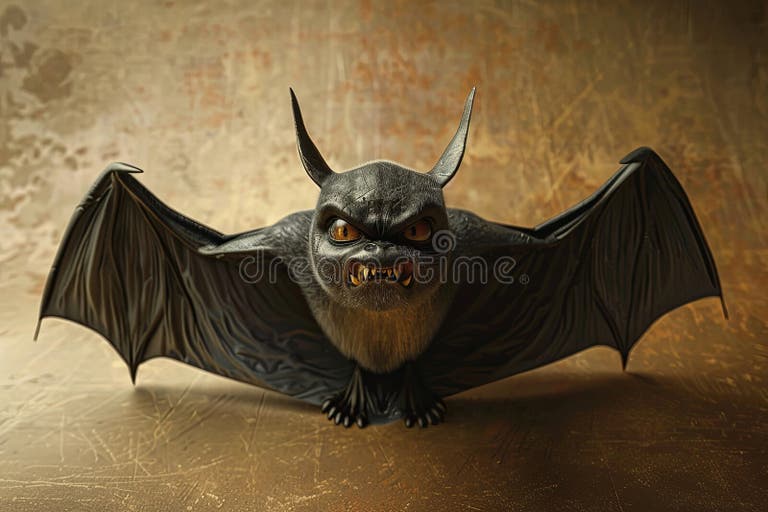 Angry Bats on a Solid Dark Backdrop Showing Aggressive Expressions AI ...