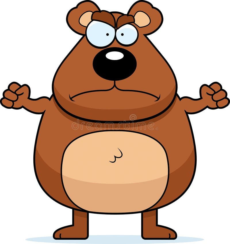 Angry Bear stock vector. Illustration of animal, cartoon - 15713721