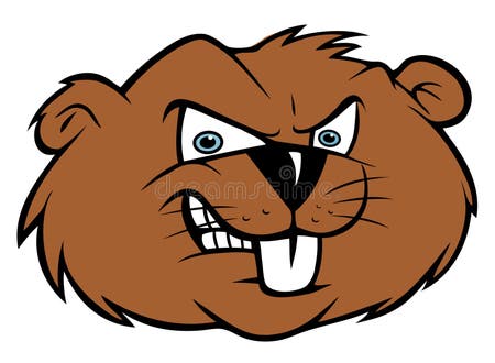 Angry beaver stock vector. Illustration of mascot, logo - 18078573