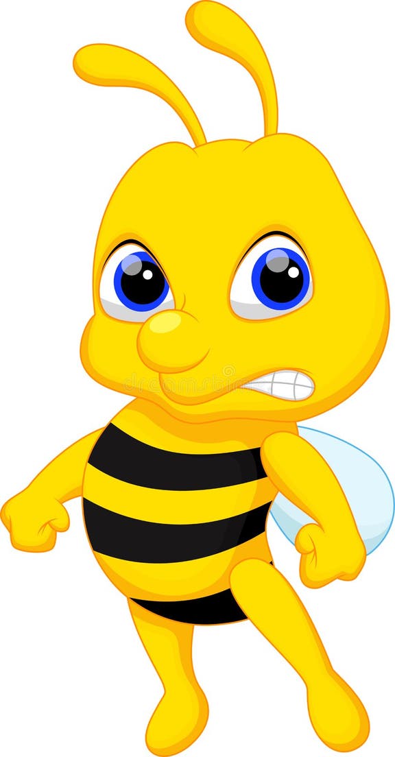 Angry Bee Cartoon Stock Illustrations – 585 Angry Bee Cartoon Stock ...