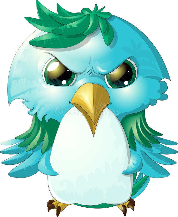 Angry bird stock vector. Illustration of eyes, graphic - 53472267