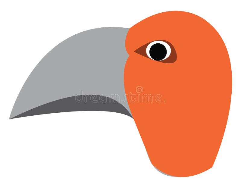 Angry Bird with Sharp Beak Vector or Color Illustration Stock Vector ...