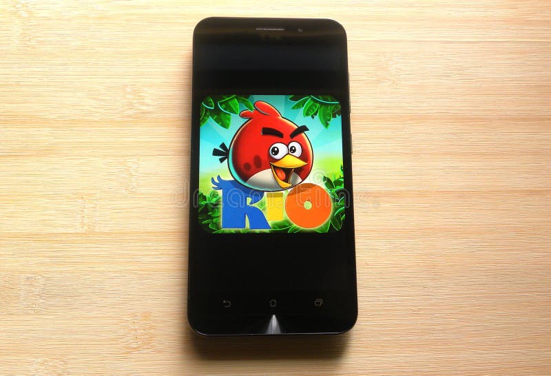 Angry Birds Rio app editorial stock photo. Image of logo - 148559378