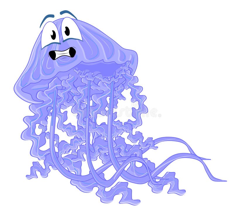 Angry Cartoon Jellyfish Stock Illustrations – 113 Angry Cartoon ...