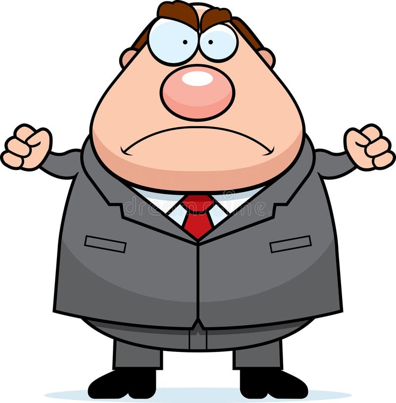 Angry Manager Clipart