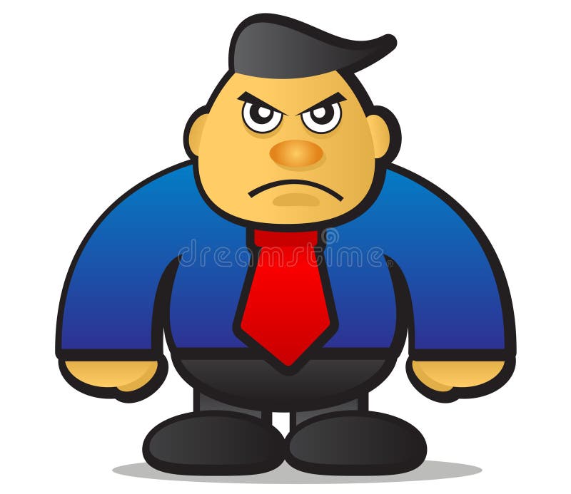 Angry boss stock vector. Illustration of disrespect, supervisor - 22780554