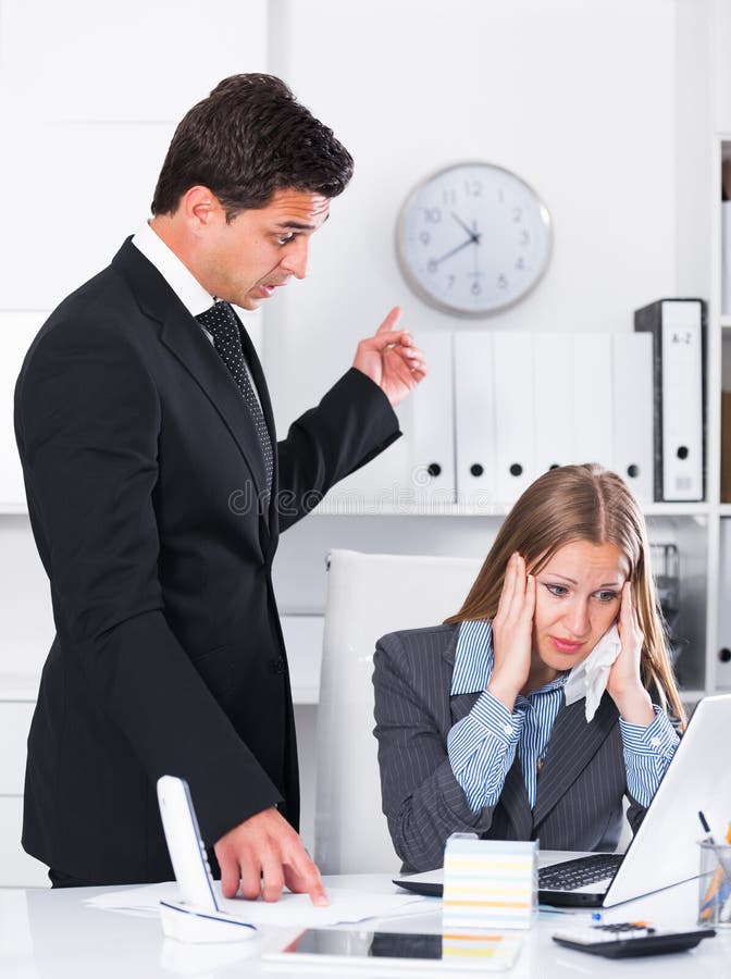Angry Boss Blowing Up Female Stock Photos - Free & Royalty-Free Stock ...