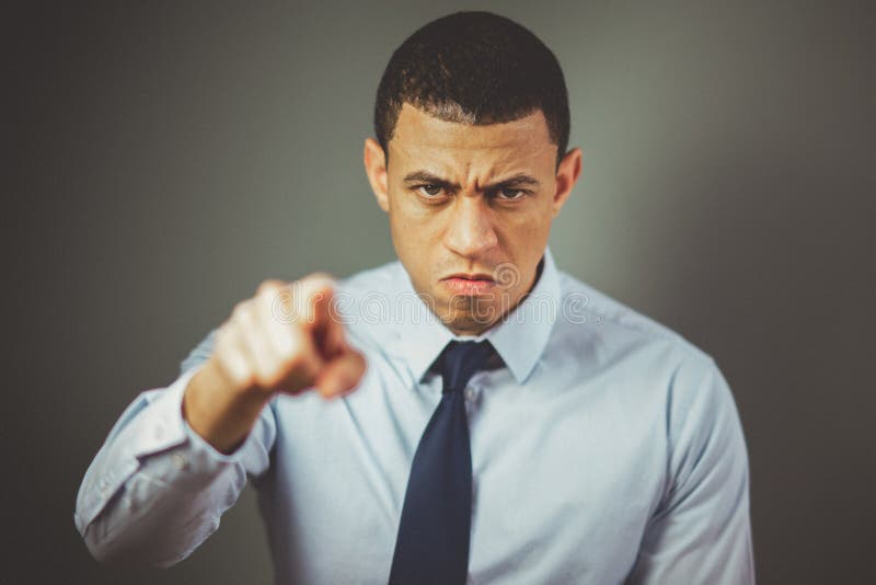 Angry Boss stock photo. Image of person, manager, suit - 157653072