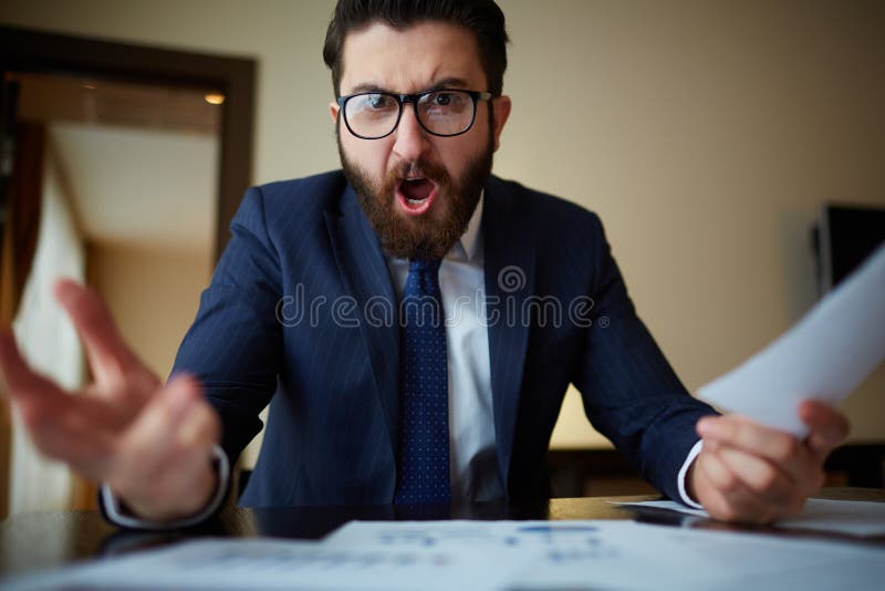 Angry boss stock image. Image of businesswoman, communicating - 10495469
