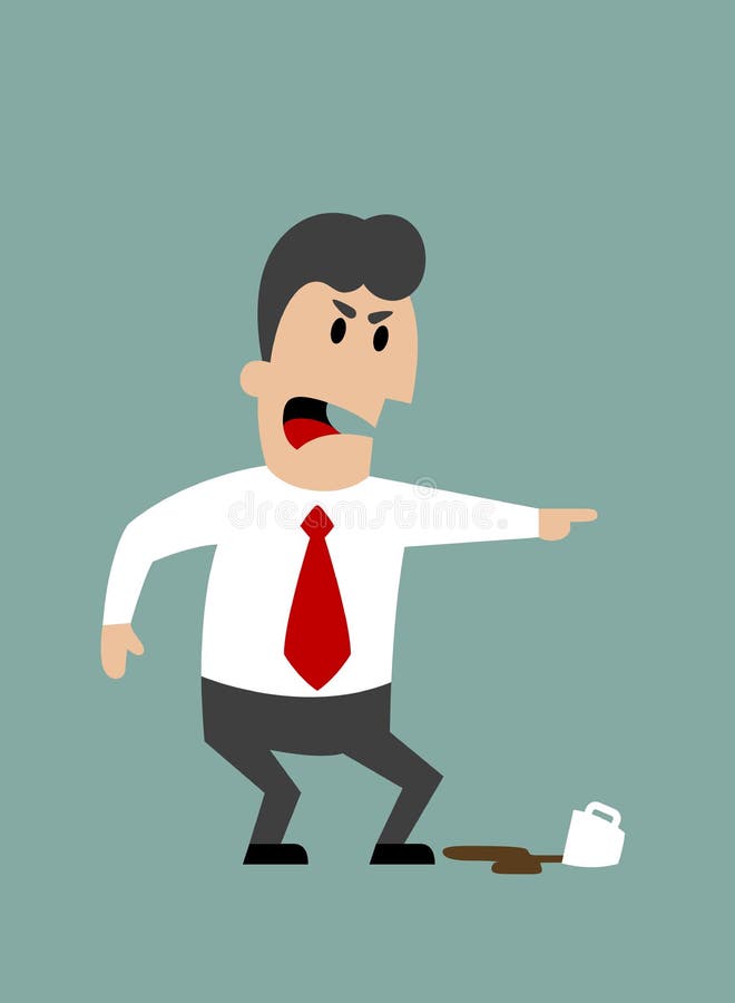 Screaming Angry Man Pointing Cartoon Stock Illustrations – 202 ...