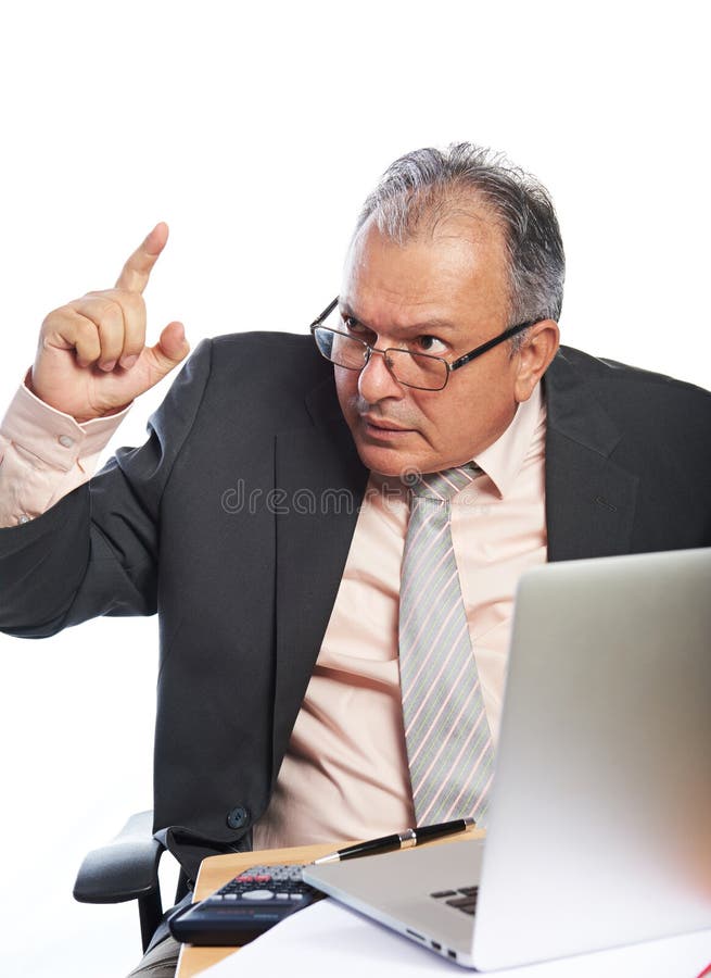 Angry boss in office stock image. Image of office, problem - 70053051