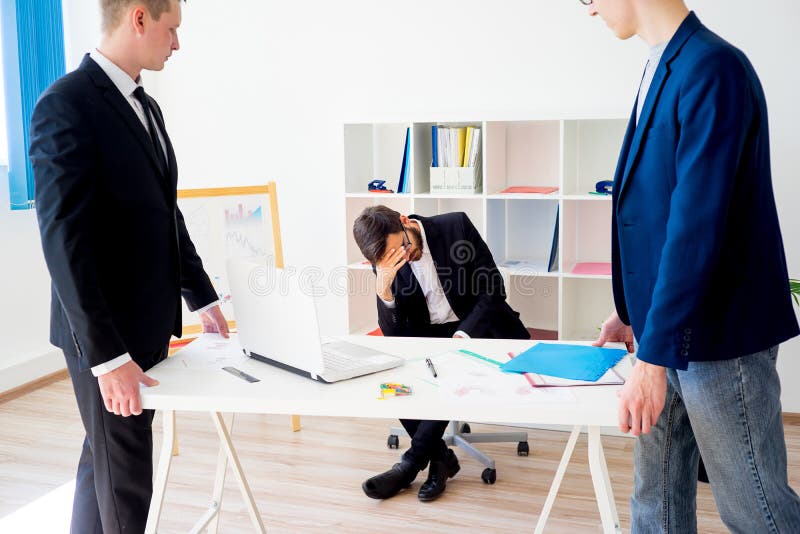 Angry boss at office stock image. Image of young, angry - 98426891