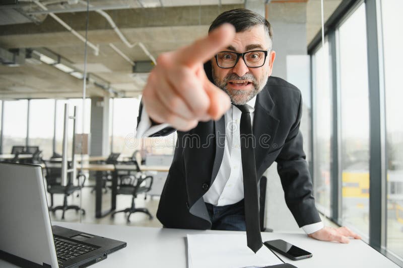 Angry Boss Shouting at His Employee Stock Photo - Image of mistake ...
