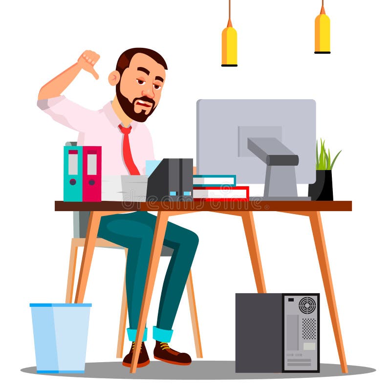 Angry Boss Man Vector. Screams, Shouting To Workers. Scared Docile ... Angry Boss Man Vector. Screams, Shouting To Workers. Scared Docile ...