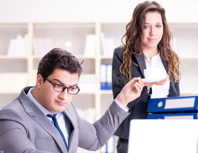 Angry Boss Unhappy with Female Employee Performance Stock Photo - Image ...