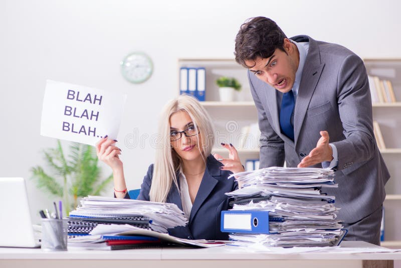 The Angry Boss Yelling at His Assistant Secretary Stock Photo - Image ... The Angry Boss Yelling at His Assistant Secretary Stock Photo - Image ...