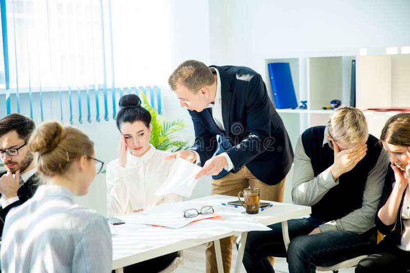 Angry boss yelling stock image. Image of caucasian, occupation - 89760027