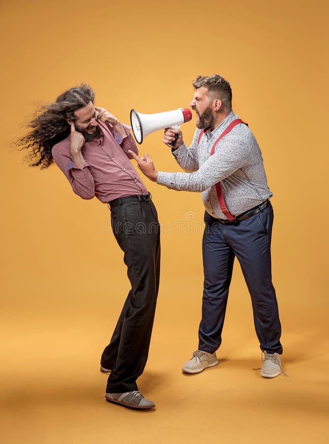 Angry Boss Yelling on the Skinny Employee Stock Photo - Image of ... Angry Boss Yelling on the Skinny Employee Stock Photo - Image of ...