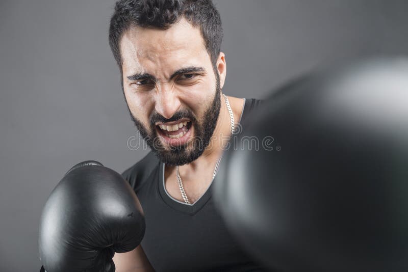 The Boxing Man stock image. Image of musclebuilding - 113365759