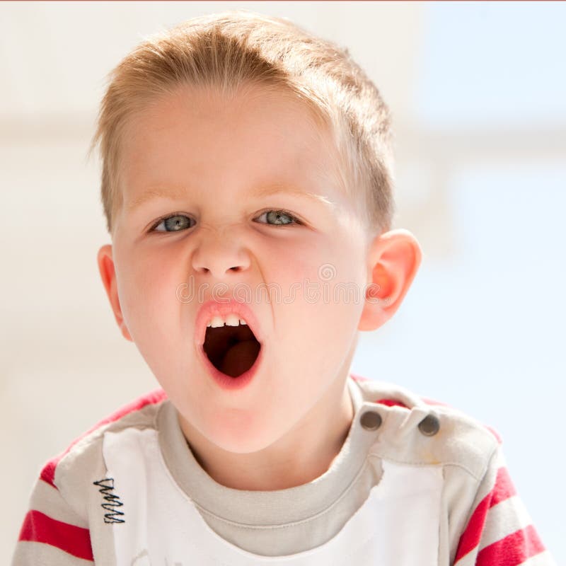 Angry boy stock photo. Image of face, sweet, childhood - 10567402