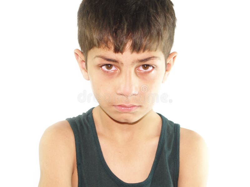 Angry Boy stock photo. Image of somber, male, frustration - 5271668