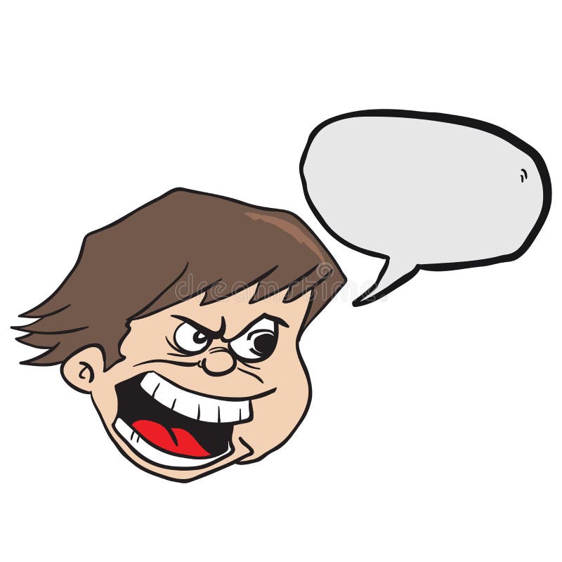 Angry boy bubble stock illustration. Illustration of cute - 107806109