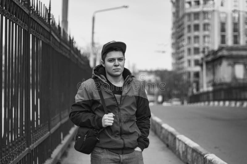 Angry boy in cap stock photo. Image of head, confidence - 88305784