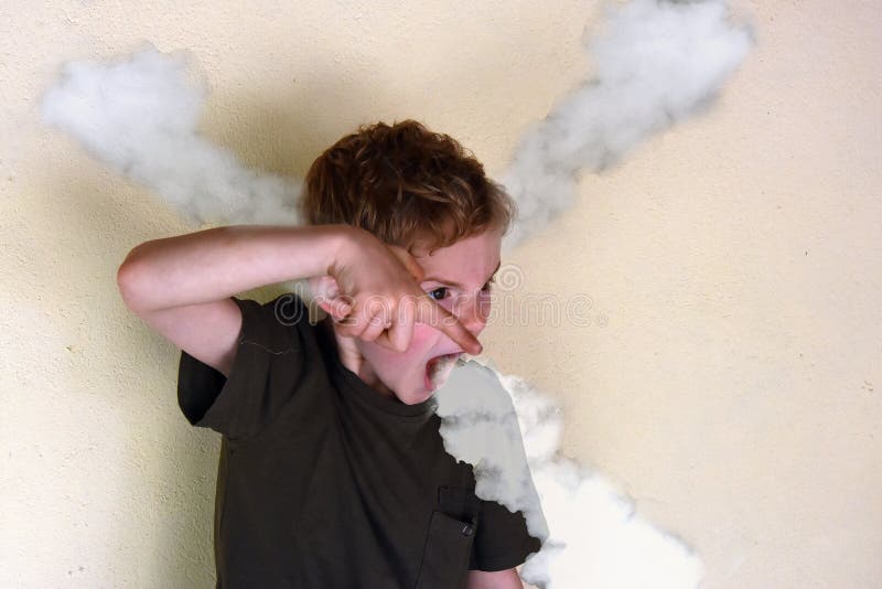 Angry boy stock photo. Image of person, child, bald, fright - 95662618