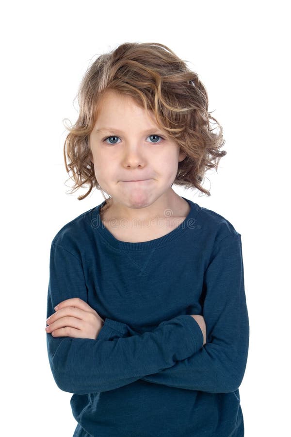 Angry Boy with Serious Gesture Stock Photo - Image of caucasian, male ...