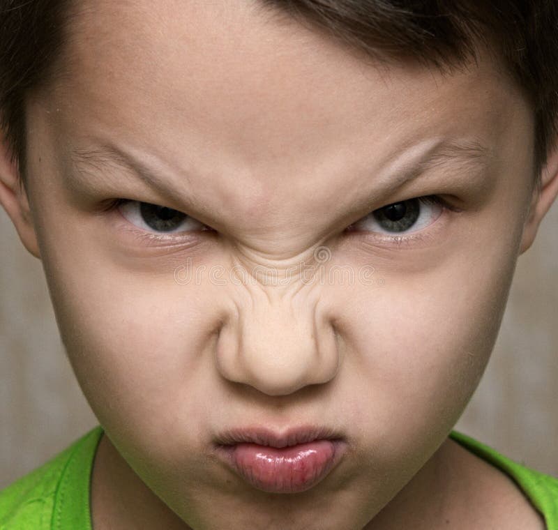 Angry boy stock image. Image of annoyed, male, emotion - 205578849