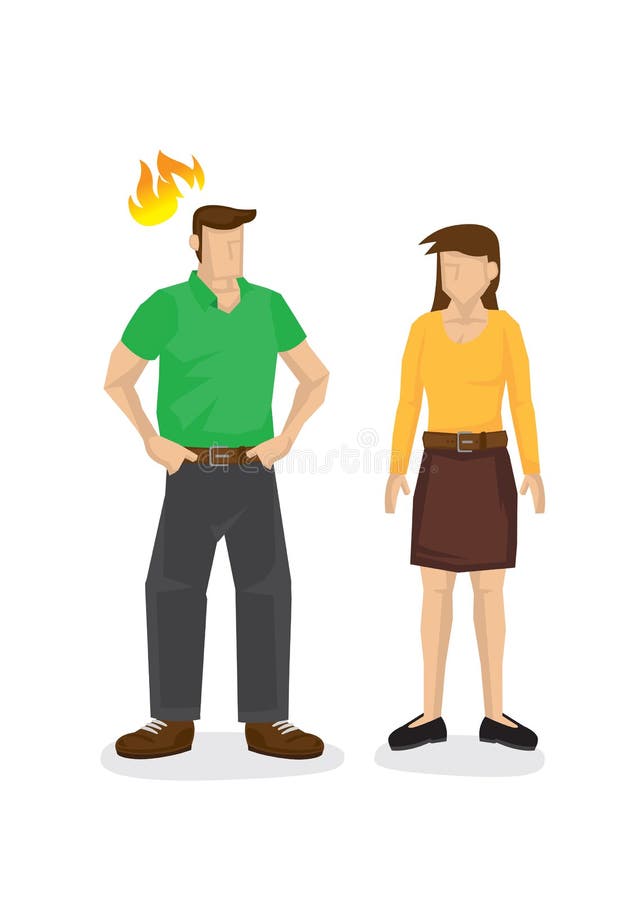 Angry Boyfriend Argue with Girlfriend. Couple Conflict or Communication ...