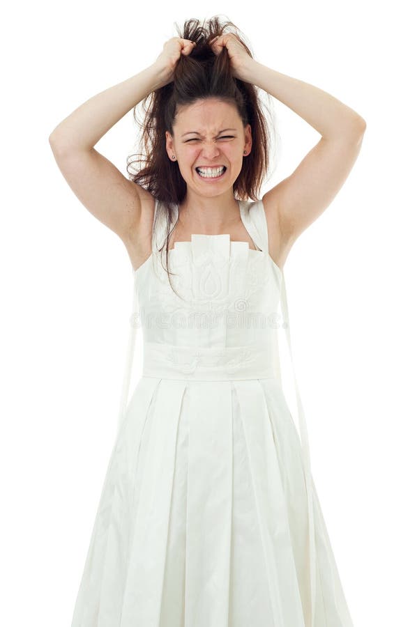 Angry bride stock image. Image of serious, nuptials, idea - 17018549