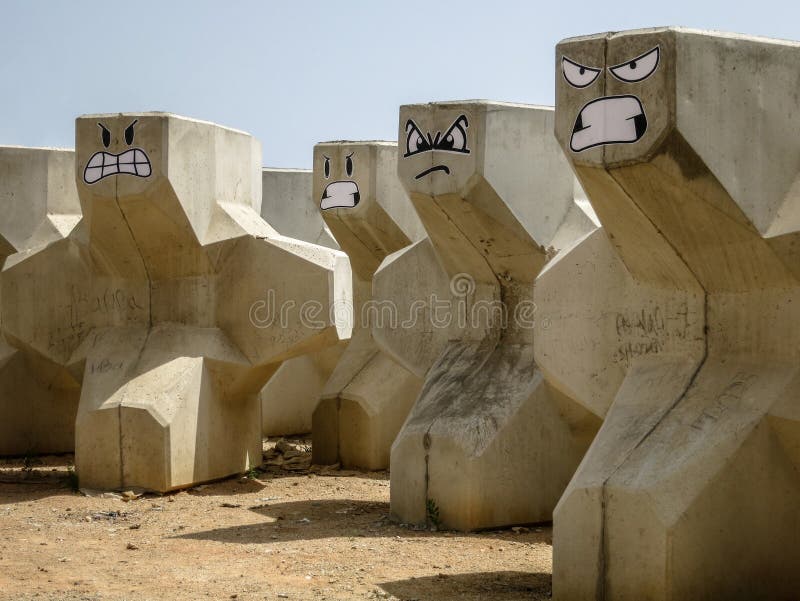 Angry building blocks stock image. Image of street, angry - 44698595