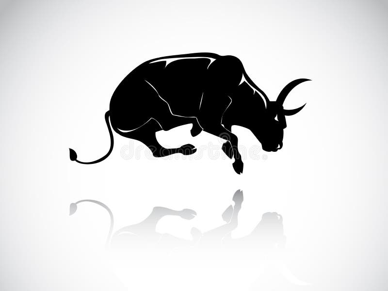 Angry bull stock vector. Illustration of bond, symbol - 35567885