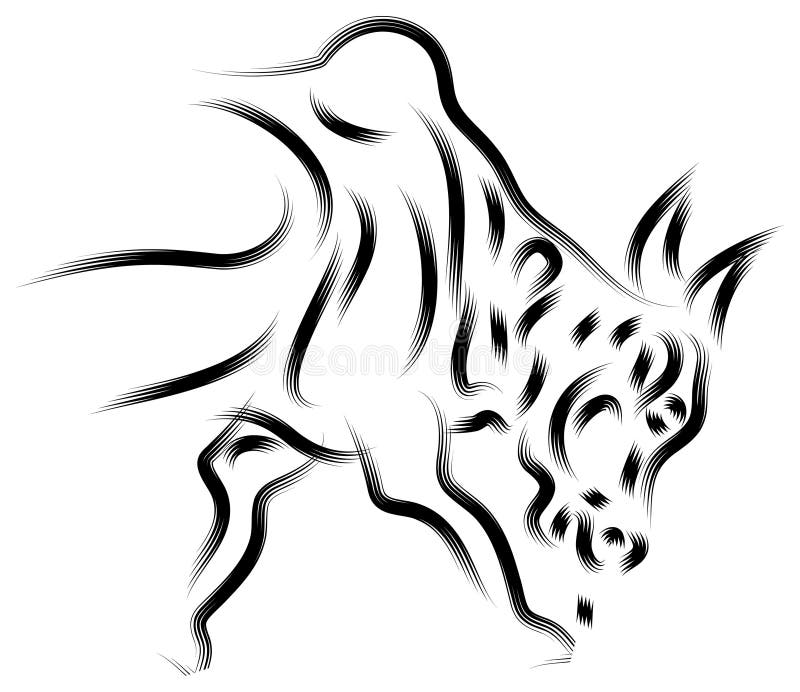Angry bull stock vector. Illustration of animal, anger - 50904455