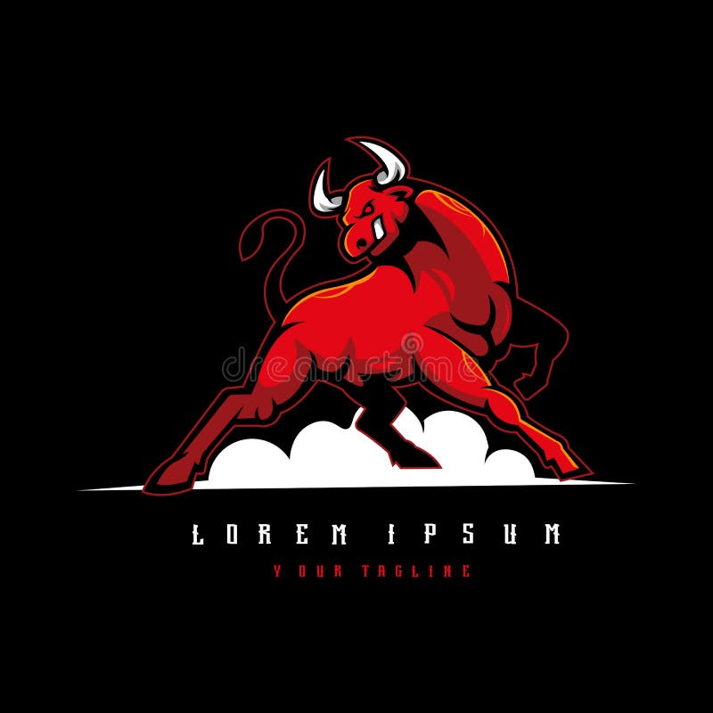 Angry Bull logo stock vector. Illustration of great - 221276659