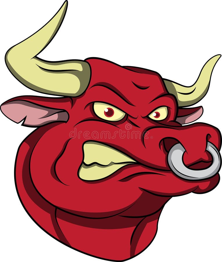 Angry bull stock vector. Illustration of animal, anger - 50904455
