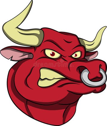 Angry Bull Head Red Stock Illustrations – 6,039 Angry Bull Head Red ...