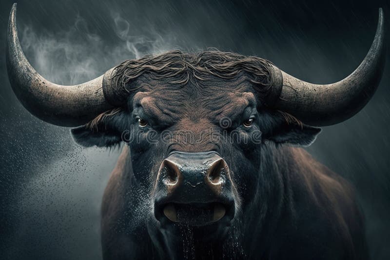 Angry bull stock illustration. Illustration of market - 274799540