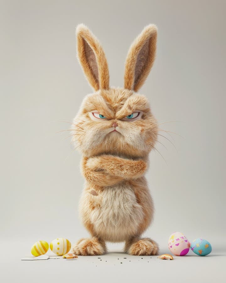Angry Easter Bunny Stock Illustrations – 498 Angry Easter Bunny Stock ...