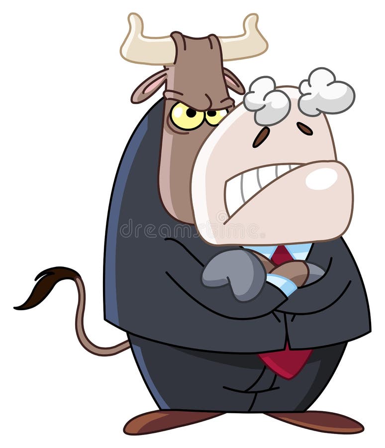 Bull stock vector. Illustration of humor, smile, animal - 12467916