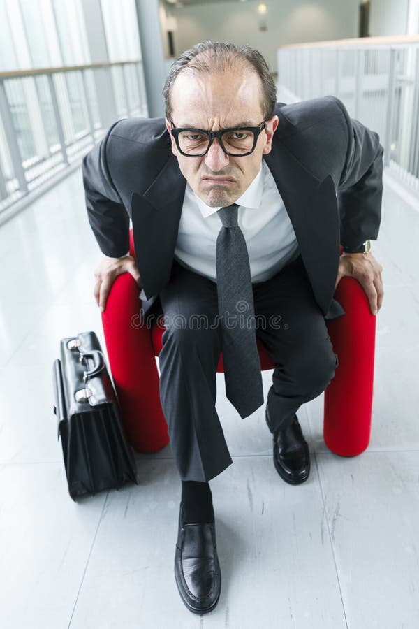 Angry Business Man stock image. Image of executive, baggage - 66286141