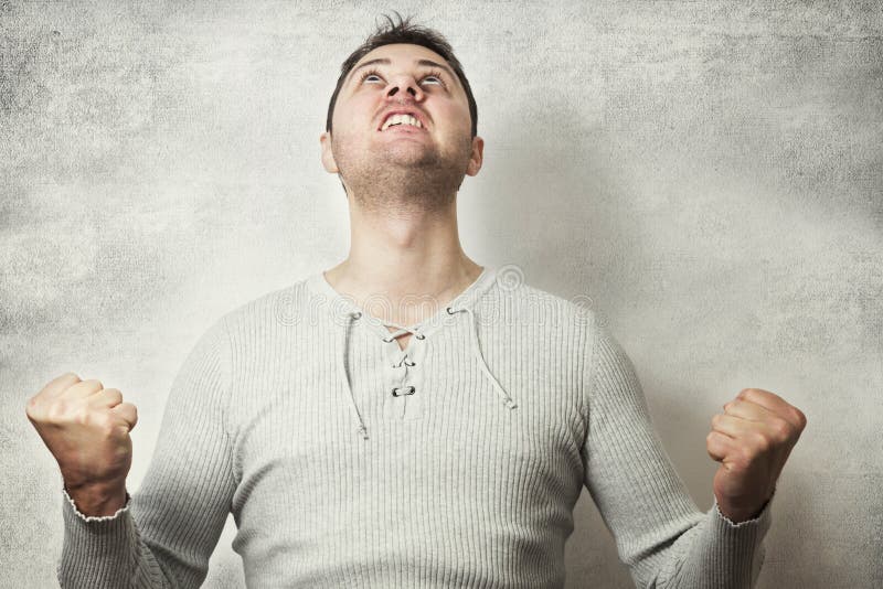 Angry business man power stock image. Image of happy - 50146257