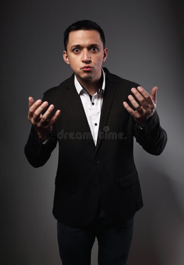 Angry Mad Crazy Man Shouting The Wide Opened Eyes And Anger Smile ...