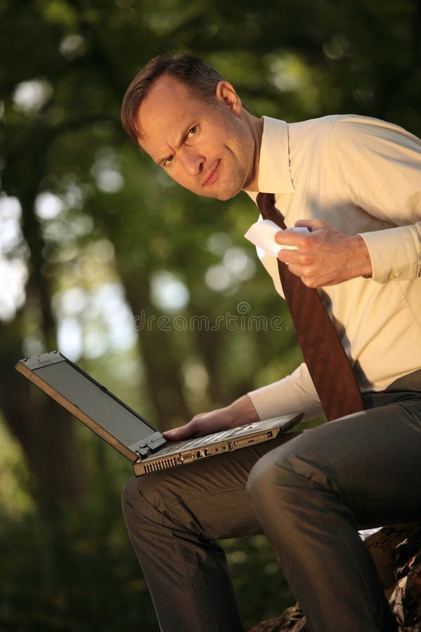 Angry businessman stock photo. Image of businessman, folding - 10368988